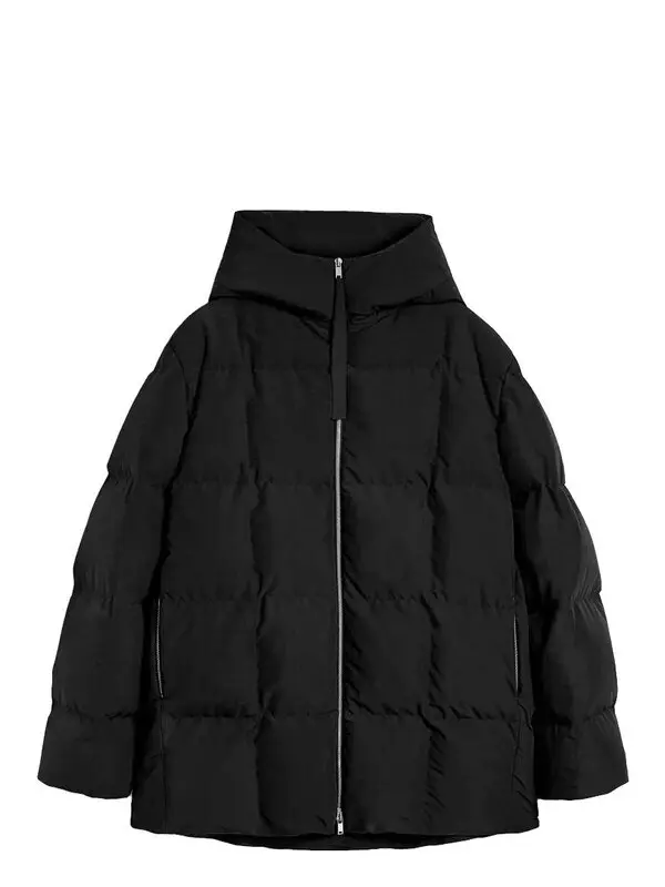 JIL SANDER Quilted Down Jacket - Black
