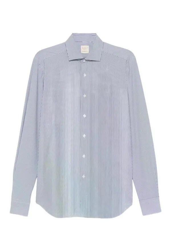 XACUS Pinstripe Long-sleeved Shirt - Blue