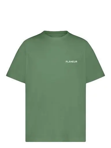 FLANEUR Logo T-shirt - Khaki
