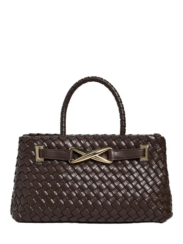 Jw Pei Elora Woven Tote Bag - Dark Brown