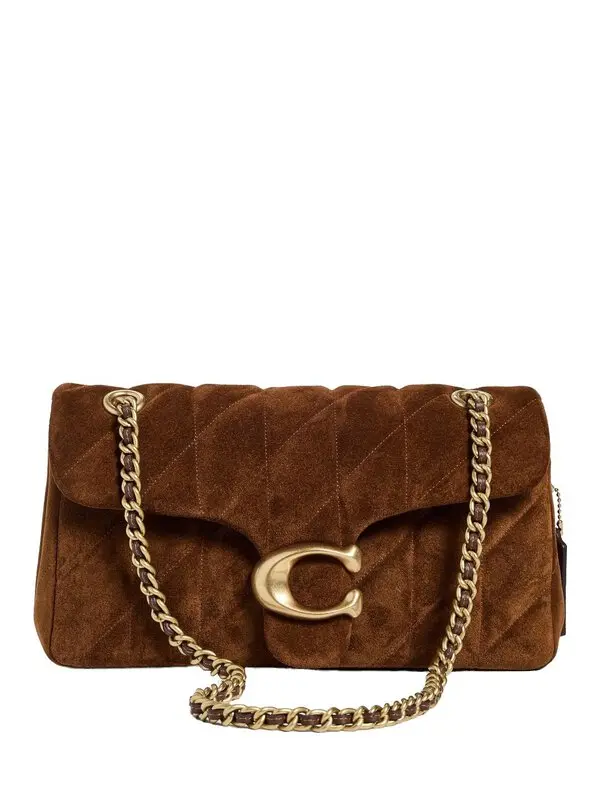 COACH® Quilted Suede Tabby Shoulder Bag 26 - B4/warm Brown