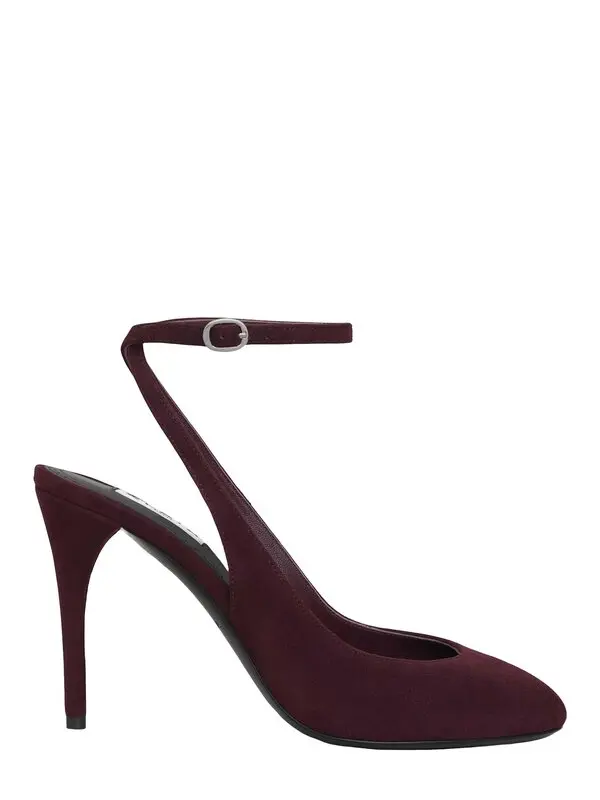 Alaïa Suede Slingback Heels 90 - Red