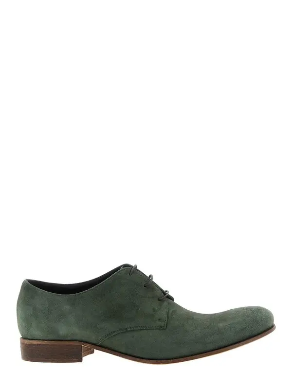 JULIAN Suede Lace-up Shoes - Green