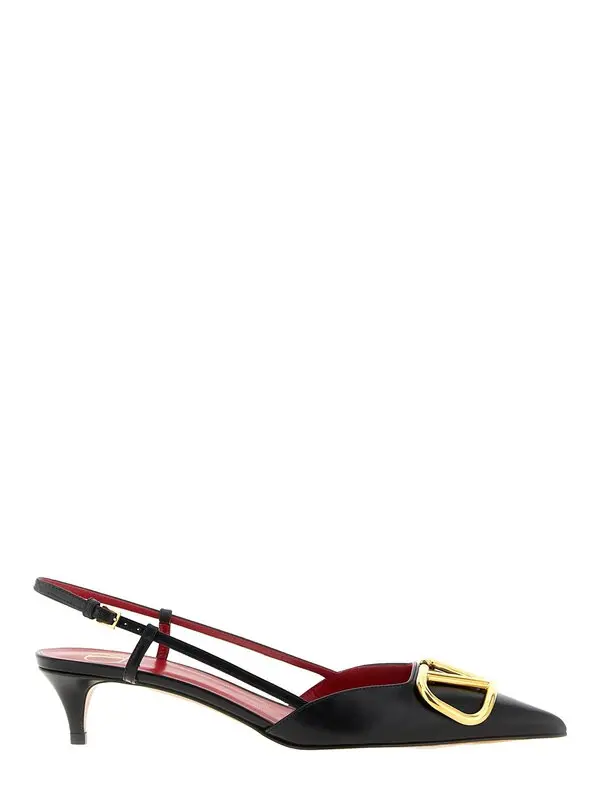 Valentino Garavani Vlogo Signature Slingbacks - Black