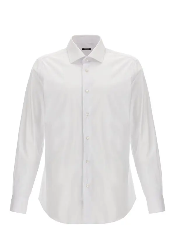 BARBA NAPOLI Poplin Shirt - White