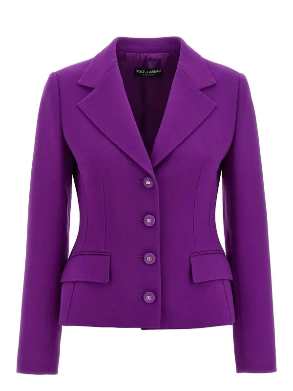 Dolce & Gabbana Dolce Single-breasted Blazer - Purple