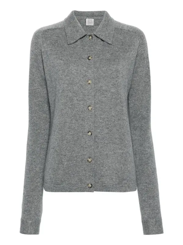 TOTEME Cashmere Cardigan - Grey