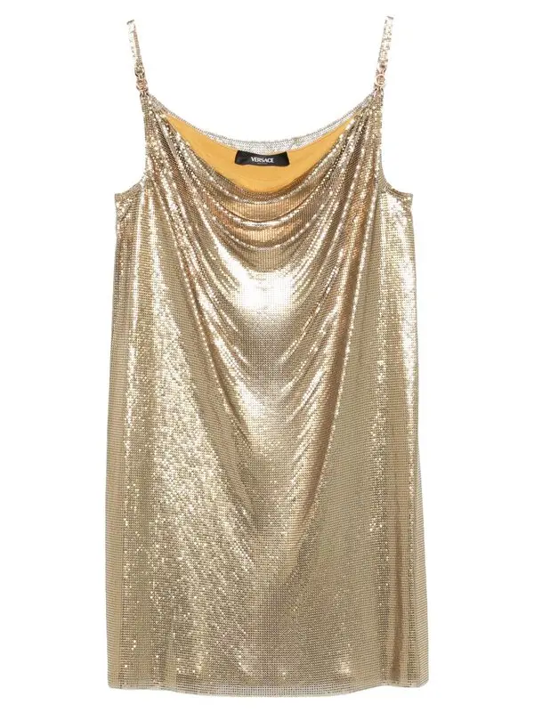 Versace Mini Cocktail Dress - Golden