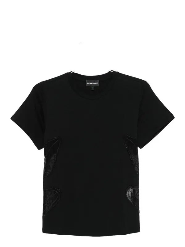 Emporio Armani Logo Cotton T-shirt - Black