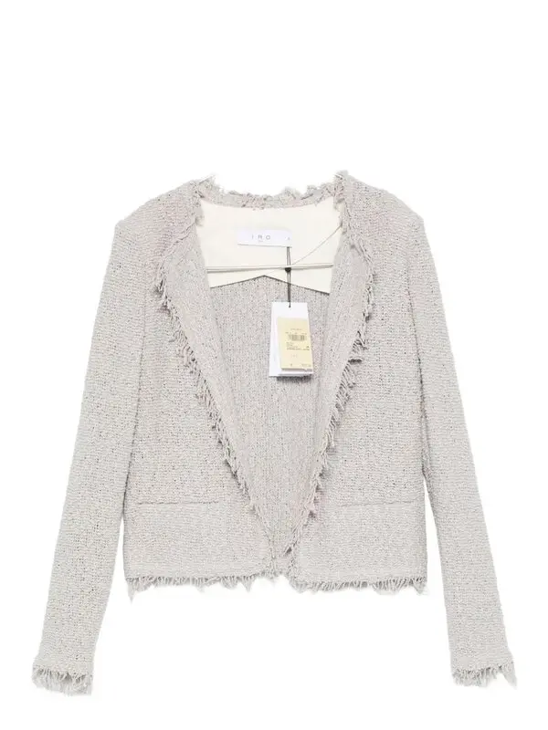 IRO PARIS Shavani Cotton Jacket - Light Grey
