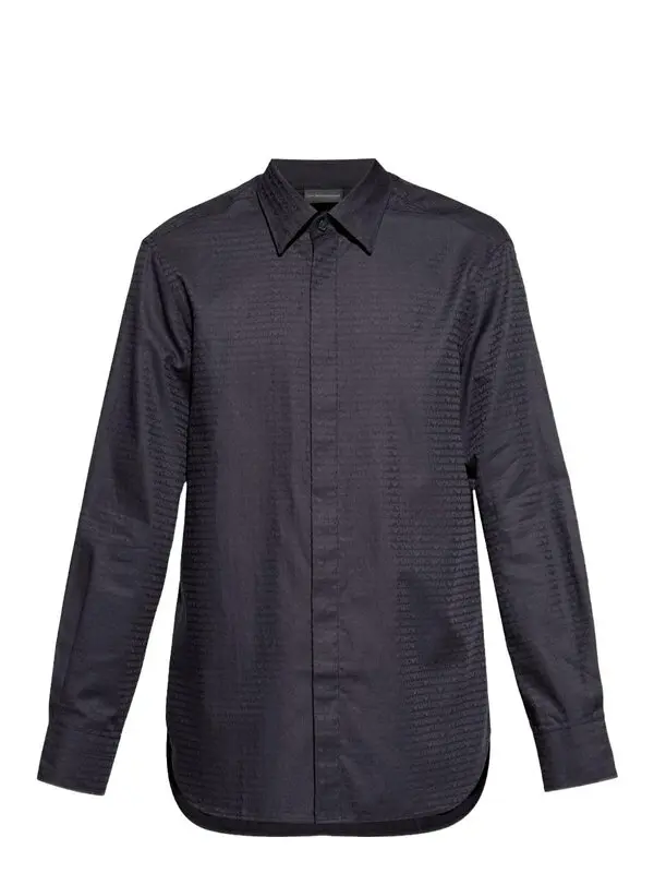 Emporio Armani Cotton Shirt - Black