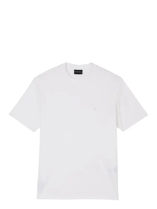 Emporio Armani Cotton Blend T Shirt - White