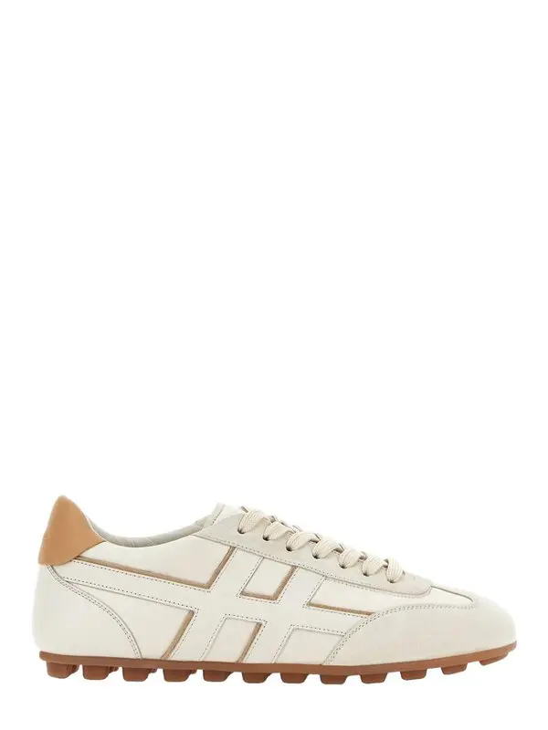 HOGAN PRE Olympia Leather Sneakers - Ivory