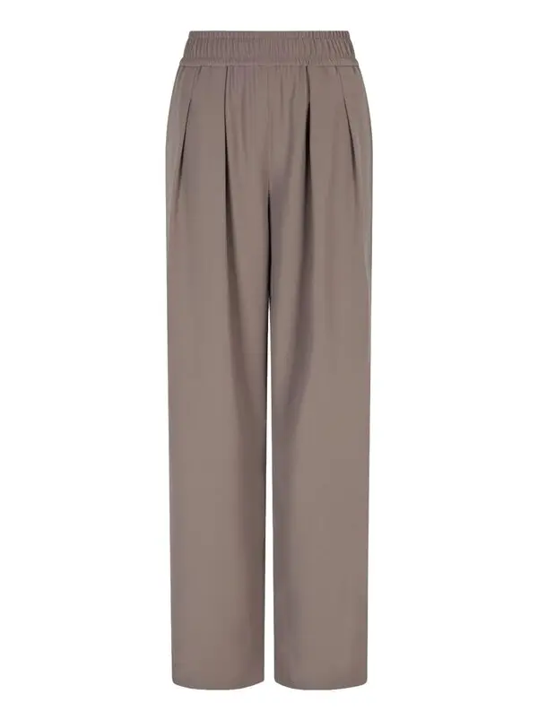 Emporio Armani Straight Leg Trousers - Dove Grey