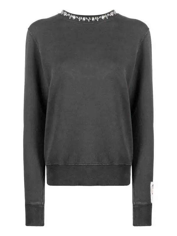 GOLDEN GOOSE Cotton Crewneck Sweatshirt - Grey