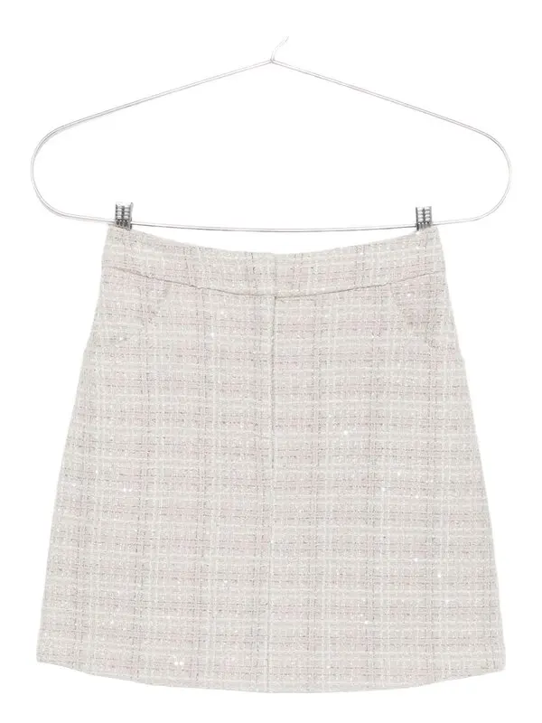 Emporio Armani Wool Blend Mini Skirt - Grey