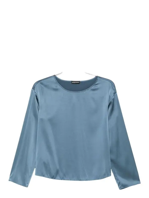 Emporio Armani Silk Top - Blue