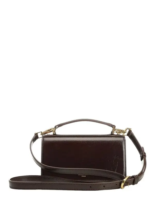 GOLDEN GOOSE Venezia Small Leather Handbag - Brown