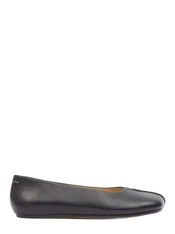 MAISON MARGIELA Leather Ballerinas - Black