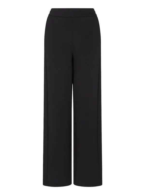 Emporio Armani Straight Leg Trousers - Black
