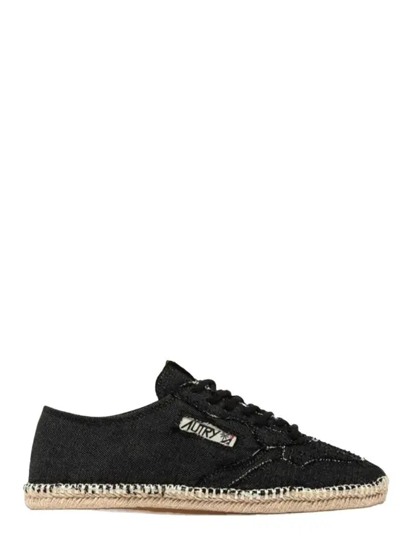 AUTRY Espadrillas Low Canvas Sneakers - Black