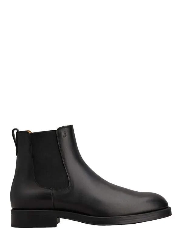 TOD'S Leather Ankle Boots - Black