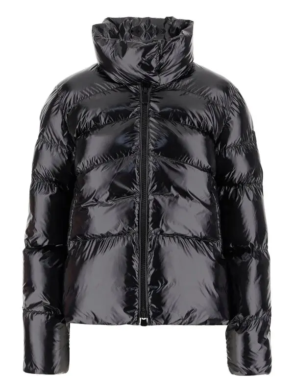 Pinko Glossy Nylon Padded Down Jacket - Black