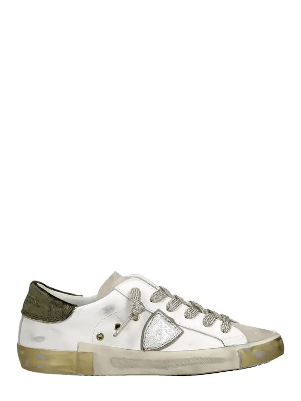 Philippe Model Sneakers - Velour_blanc Militaire