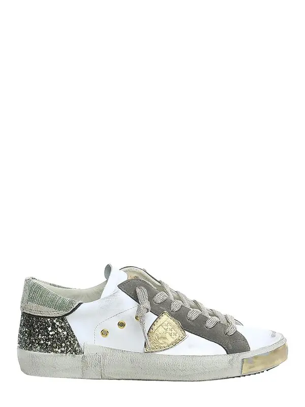 Philippe Model Sneakers - Glitter_blanc Vert