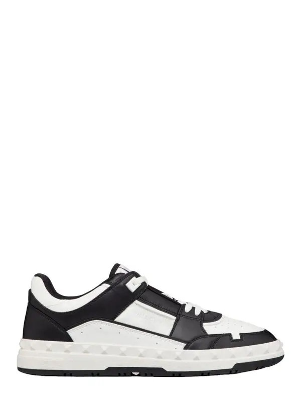 Valentino Garavani Freedots Leather Sneakers - Black