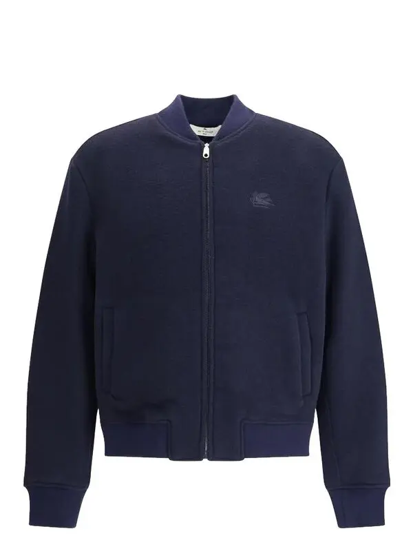 Etro Wool Bomber Jacket - Blue