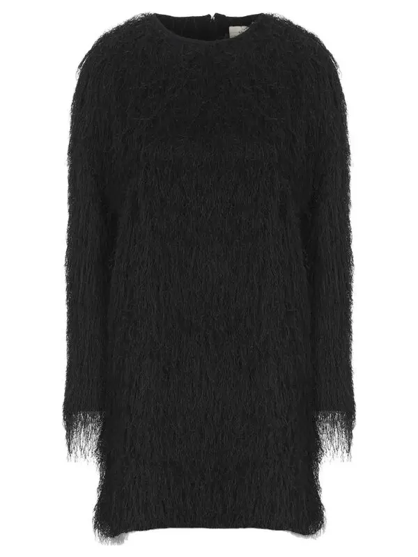 Loulou De Saison Fringed Dress - Black