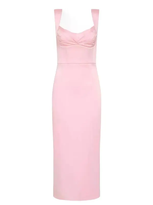 Rebecca Vallance Aymee Sweetheart-neckline Midi Dress - Pink
