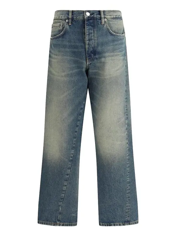 SUNFLOWER Wide Twist Jeans - Blue