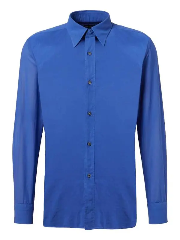 TOM FORD Cotton Shirt - Blue