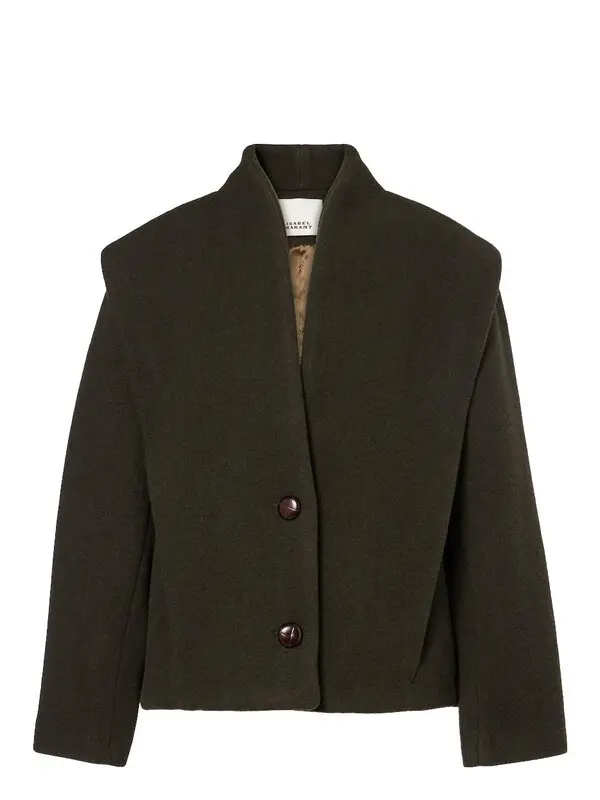 Isabel Marant Dyogo Wool-blend Jacket - Green