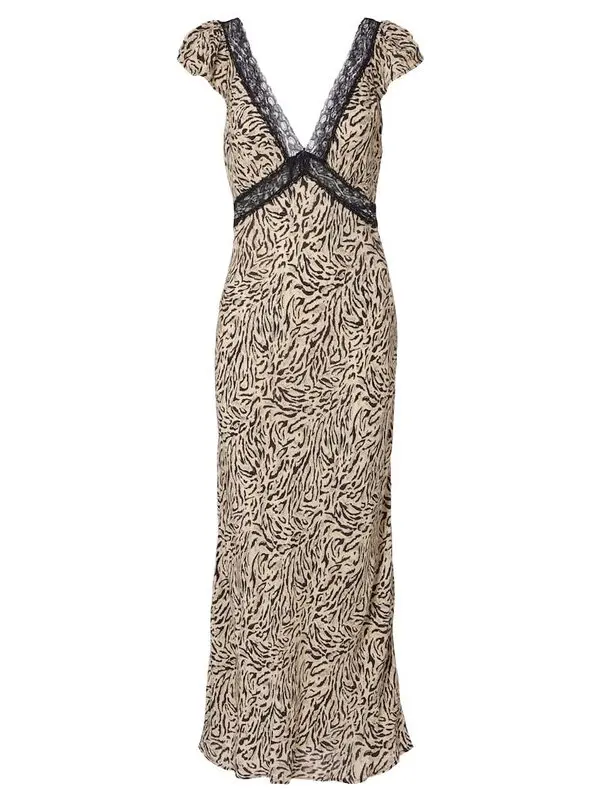 Rixo Iggy Embroidered Midi Dress - Multicoloured