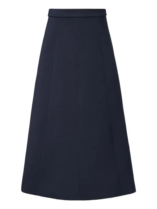 Max Mara Brunate Paneled Midi Skirt - Blue