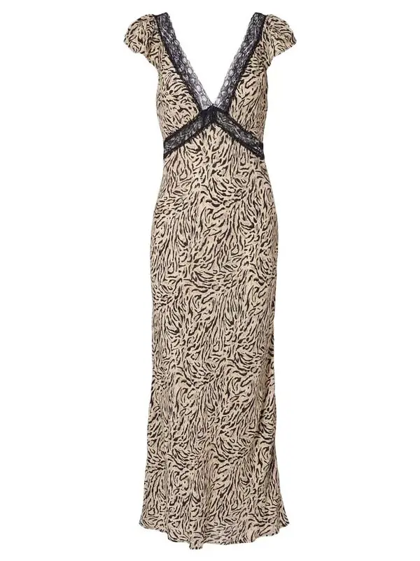 Rixo Iggy Embroidered Midi Dress - Multicoloured