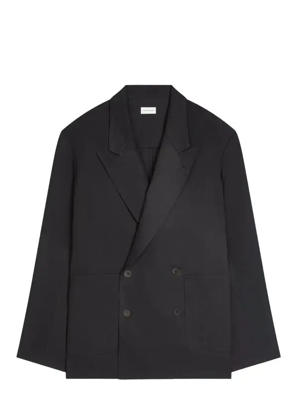 Dries Van Noten Double-breasted Blazer - Black