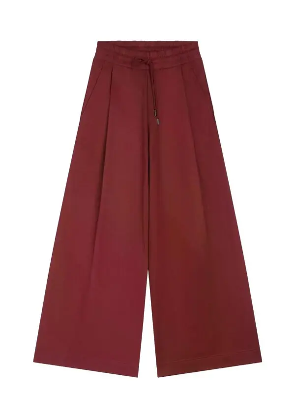 Dries Van Noten Pleated Drawstring Track Pants - Red