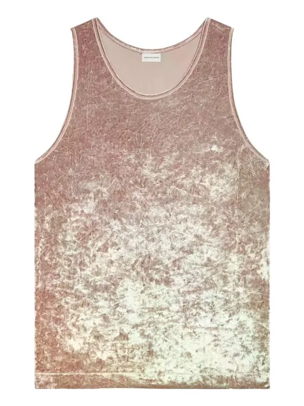 Dries Van Noten Velvet Tank Top - Pink
