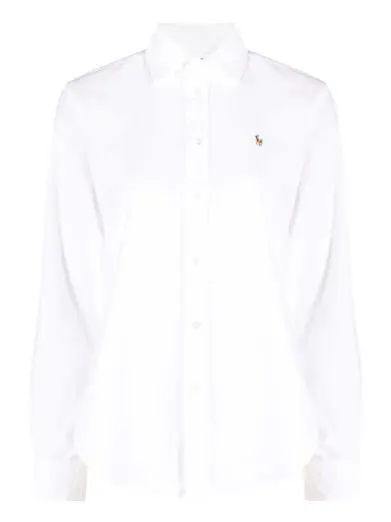 Polo Ralph Lauren 40/1 Ctn Oxfordls Crlte Shirt - Bsr White