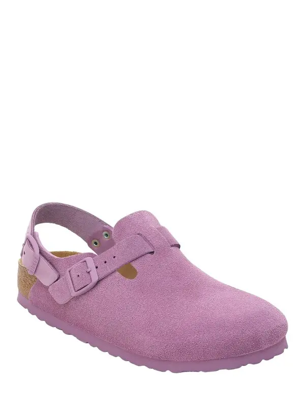 BIRKENSTOCK Tokio Suede Leather Clog - Mauve