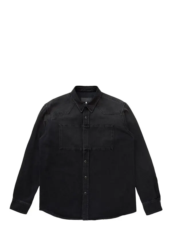 MAISON MARGIELA Paneled Denim Shirt - Black
