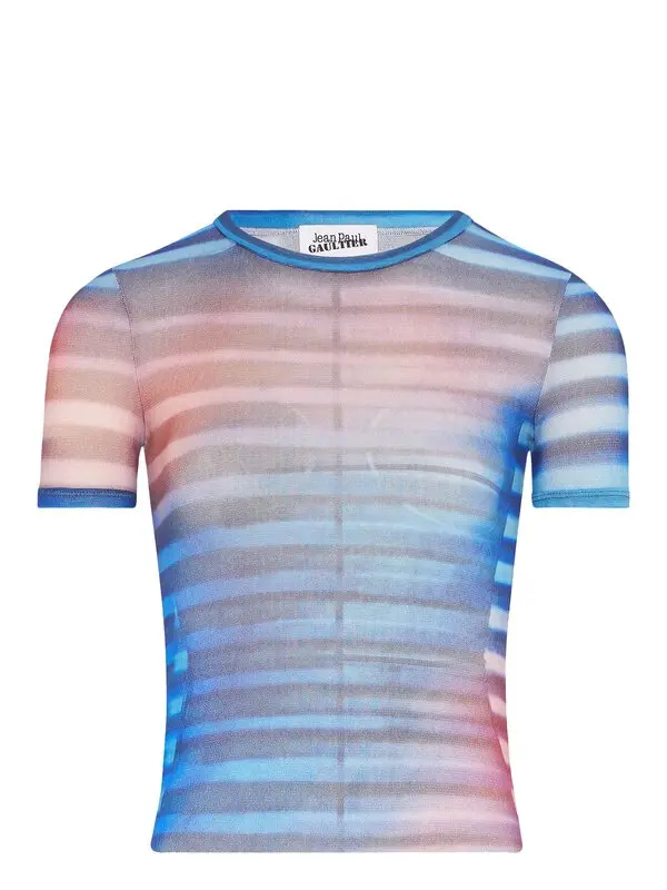 Jean Paul Gaultier Air Printed T-shirt - Blue