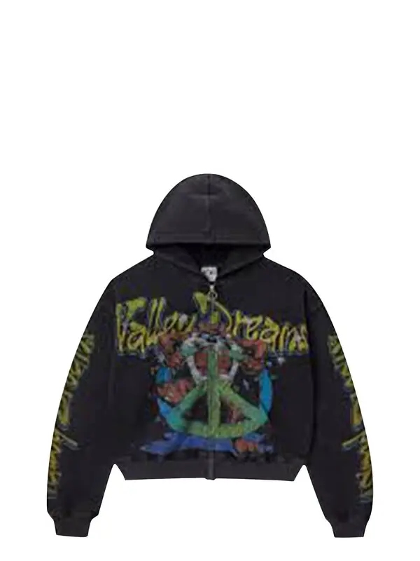 VALE FOREVER Taz Zip-up Hoodie - Black