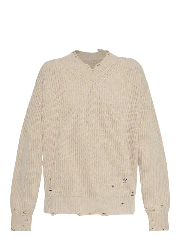 MAISON MARGIELA Wool Sweater - Tan