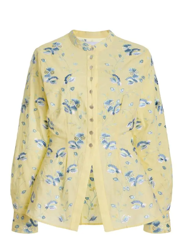 MARKARIAN Juniper Embroidered Shirt - Yellow