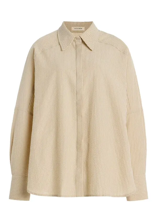 ELCE Exclusive Sidney Striped Shirt - Neutral